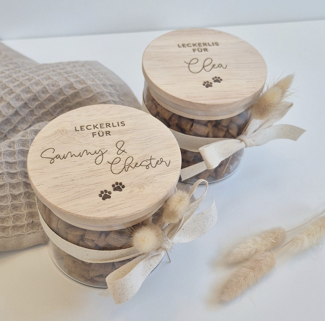 Personalisiertes Leckerli-Glas - A Geschenk - mit Liebe gemacht